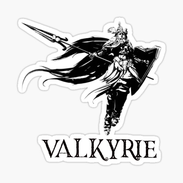 "valkyrie logo art " Sticker for Sale by dpmittu | Redbubble