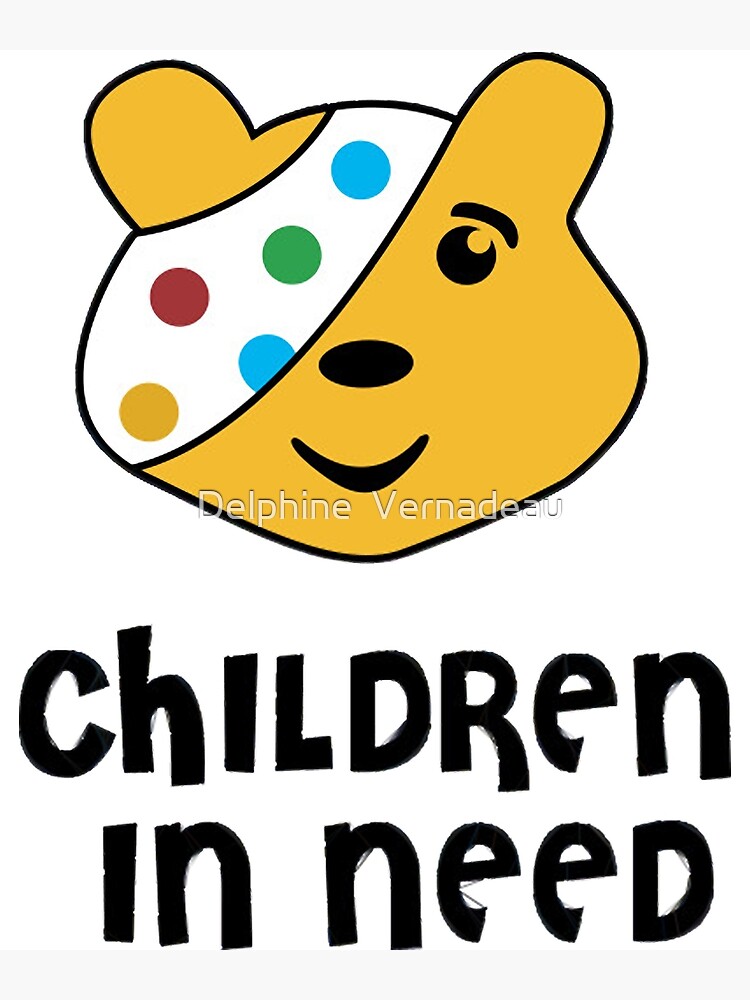 "Children In Need Pudsey Bear" Poster for Sale by Pervou-art | Redbubble