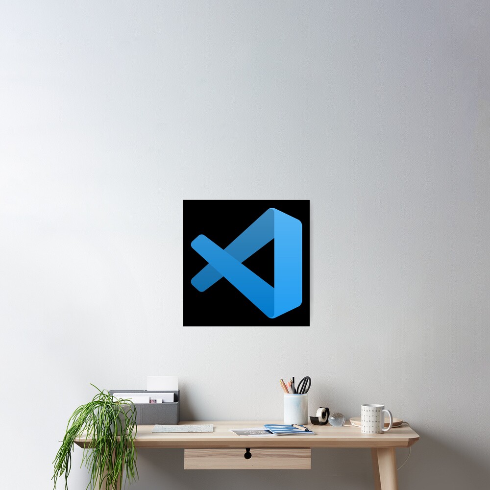 "New Microsoft Visual Studio Code Logo" Poster for Sale by kanhadesign ...