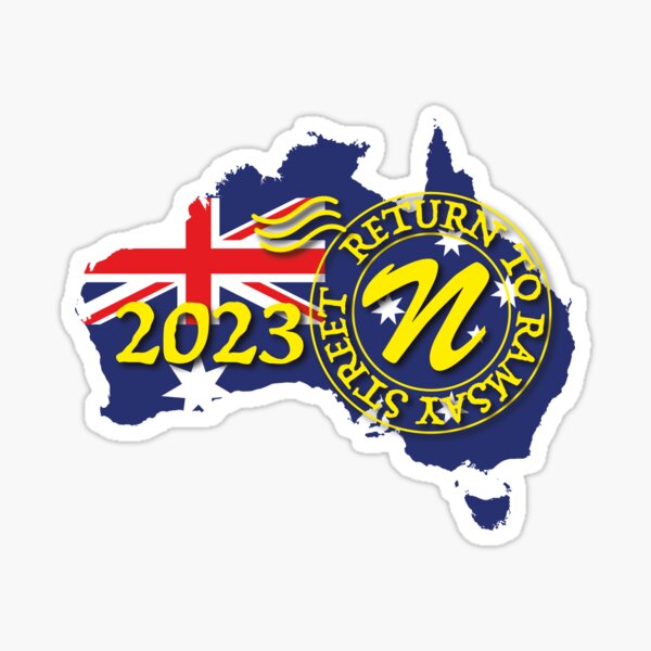 "Return to Ramsay Street 2023 - Neighbours" Sticker for Sale by ...