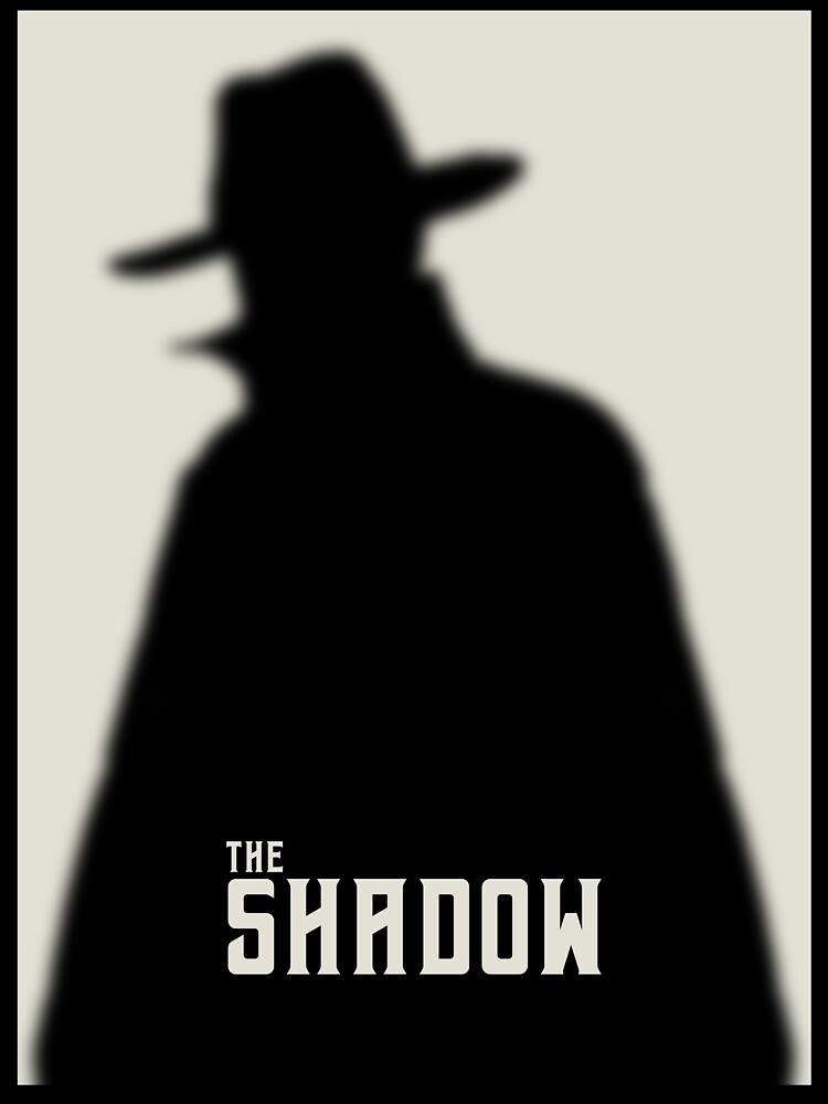 "The Shadow Poster" Sticker by Roller711 | Redbubble