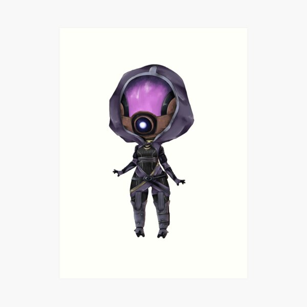 "Tali'Zorah (chibi)" Art Print by miyostrawberry | Redbubble