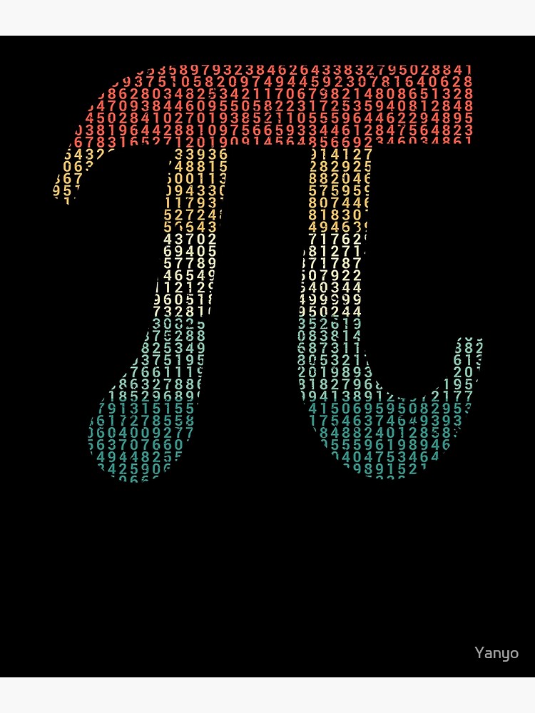 "Digits of Pi in source code Numbers Pi Day 3.14159" Poster for Sale by ...