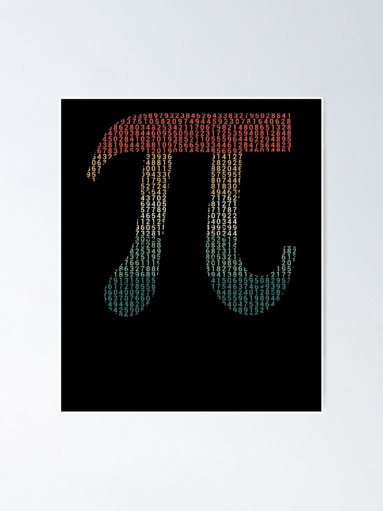 "Digits of Pi in source code Numbers Pi Day 3.14159" Poster for Sale by Yanyo | Redbubble