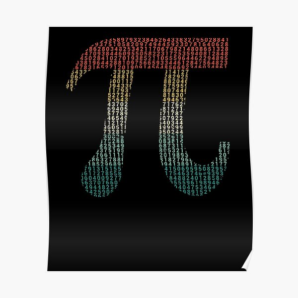 "Digits of Pi in source code Numbers Pi Day 3.14159" Poster for Sale by ...