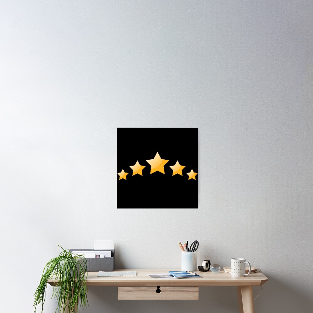 "Five Star Rating Art Design" Poster for Sale by Ghanshyam03 | Redbubble