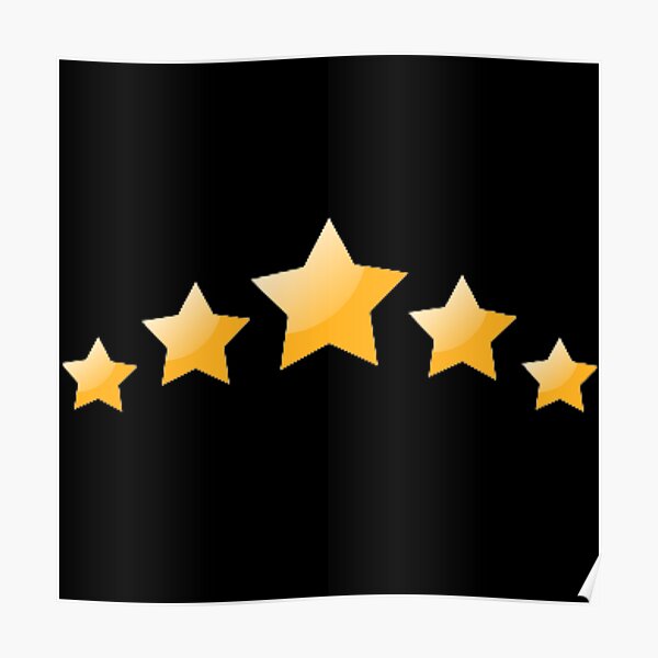 "Five Star Rating Art Design" Poster for Sale by Ghanshyam03 | Redbubble