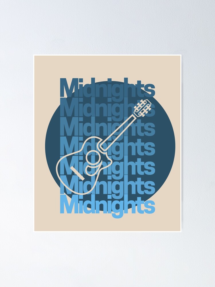 "Taylor Swift Midnights Guitar Ombra" Poster for Sale by Thunderpawsed ...