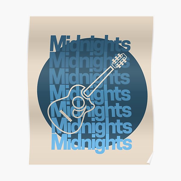"Taylor Swift Midnights Guitar Ombra" Poster for Sale by Thunderpawsed ...