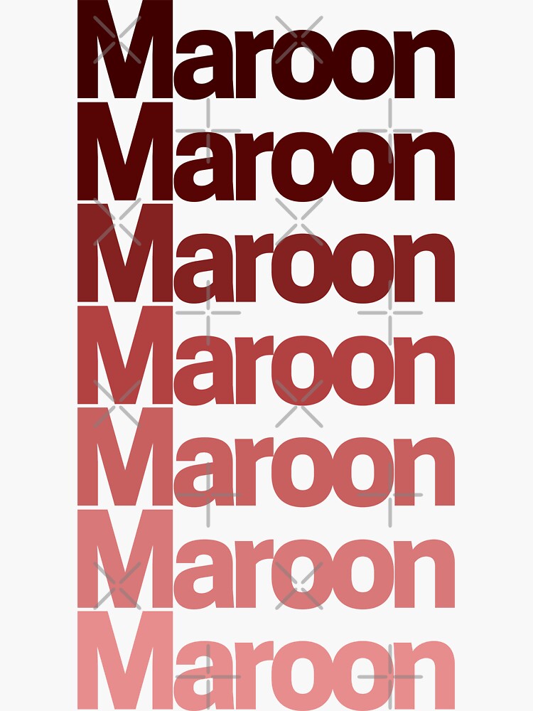"Maroon by Taylor Swift Midnights Ombra" Sticker for Sale by ...