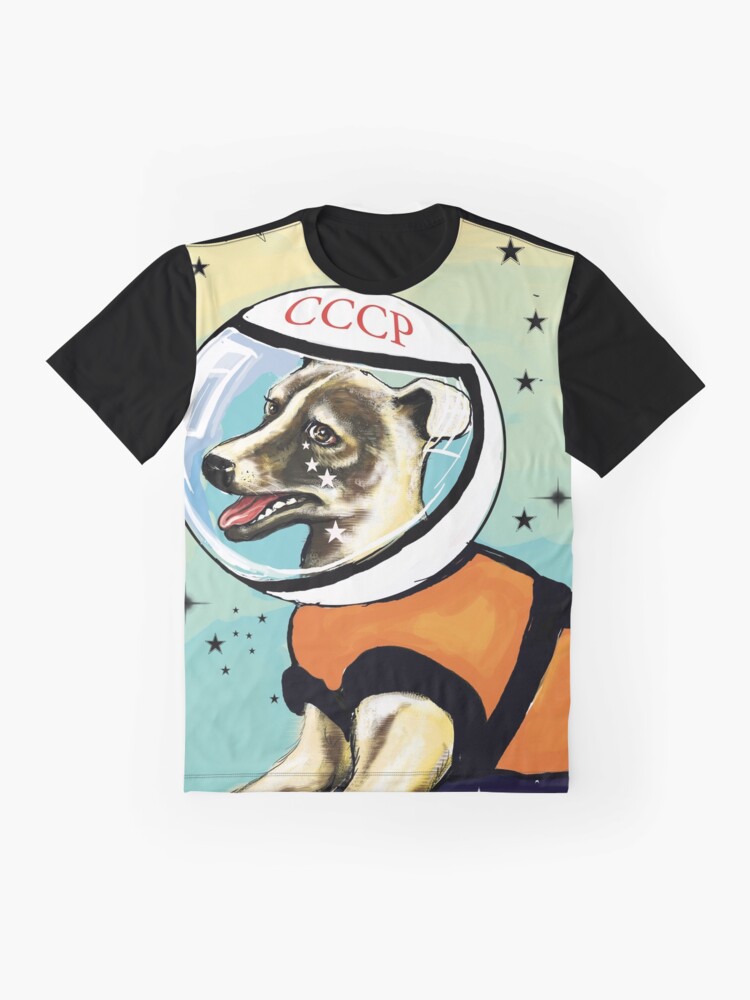 "Laika CCCP Space Dog" T-shirt for Sale by sovietvisuals | Redbubble ...