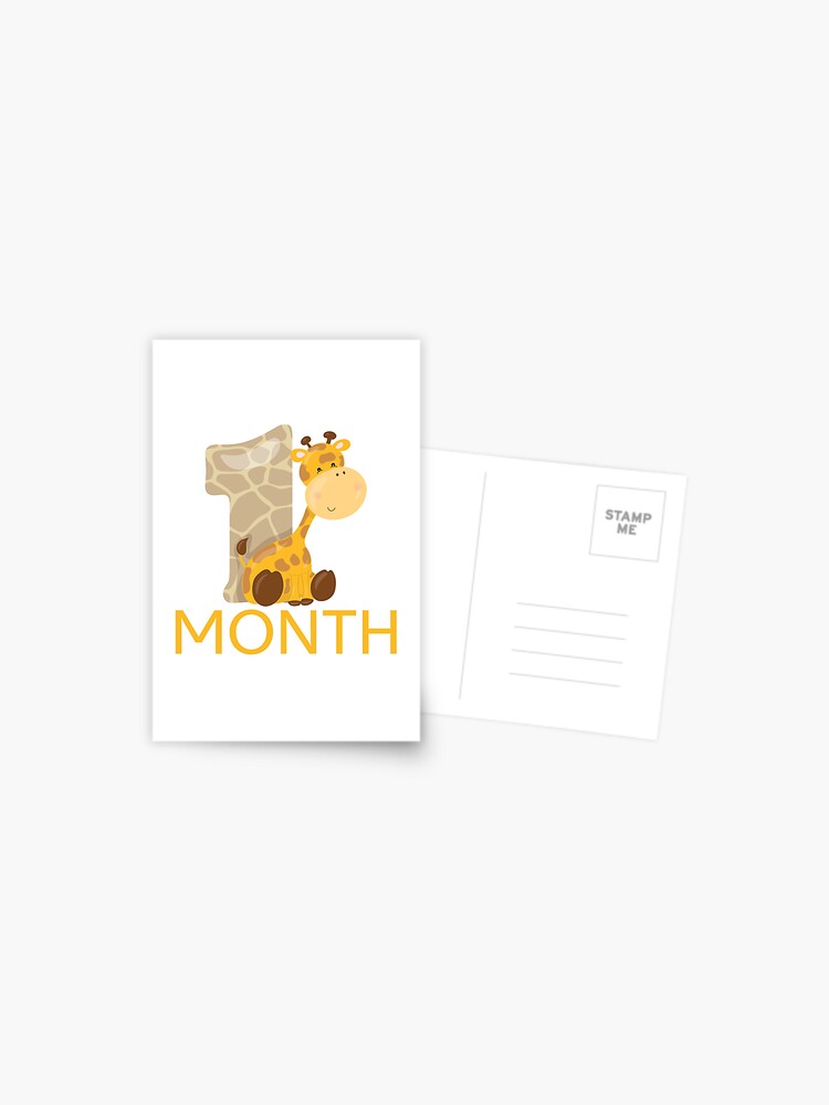 "1 Month Old Milestone Gifts & Photo Props. " Postcard for Sale by ...