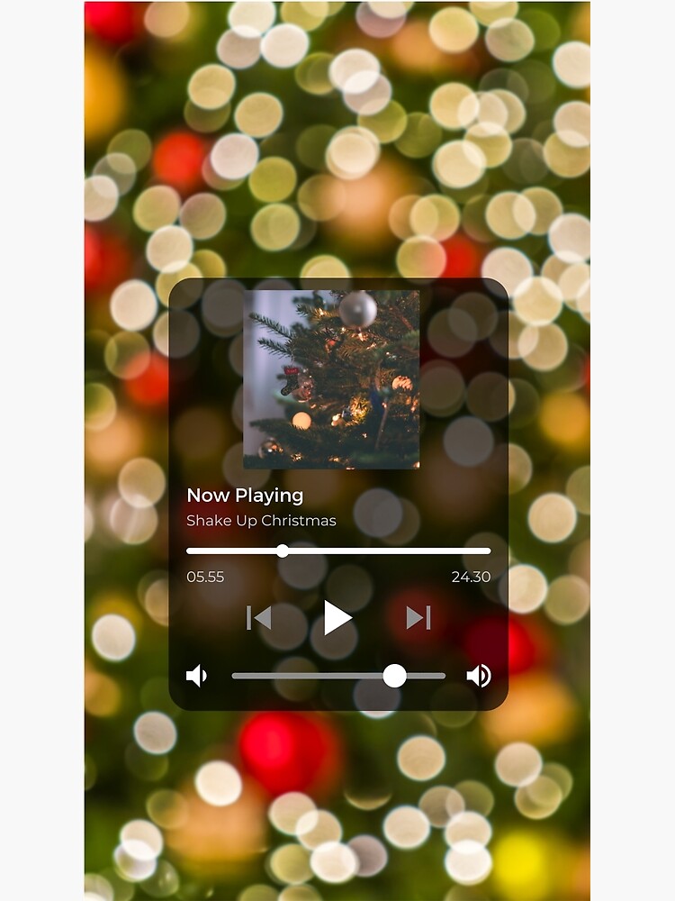 "Christmas mood music player with song Shake Up Christmas by Train ...