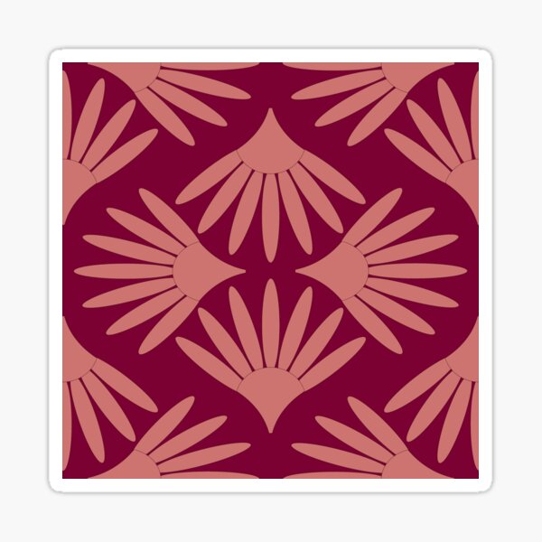 "Daffodil fun - Maroon" Sticker for Sale by ArtnDesignCo | Redbubble