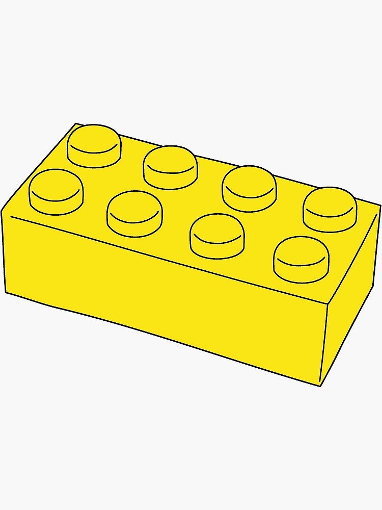 "Iconic plastic brick" Sticker for Sale by altrodesign | Redbubble