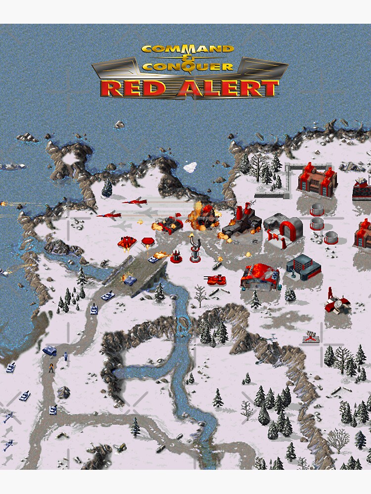 "Red Alert In-Game w/ Logo" Sticker for Sale by MammothTank | Redbubble