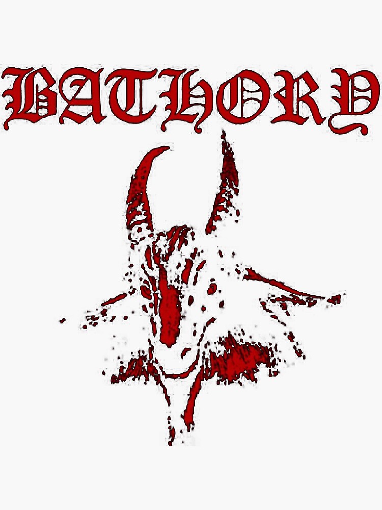 "best of bathory red logo" Sticker for Sale by janejasmine4 | Redbubble