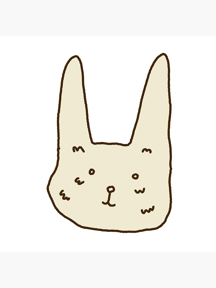 "cute white bunny sticker " Sticker for Sale by DannysDoritos | Redbubble