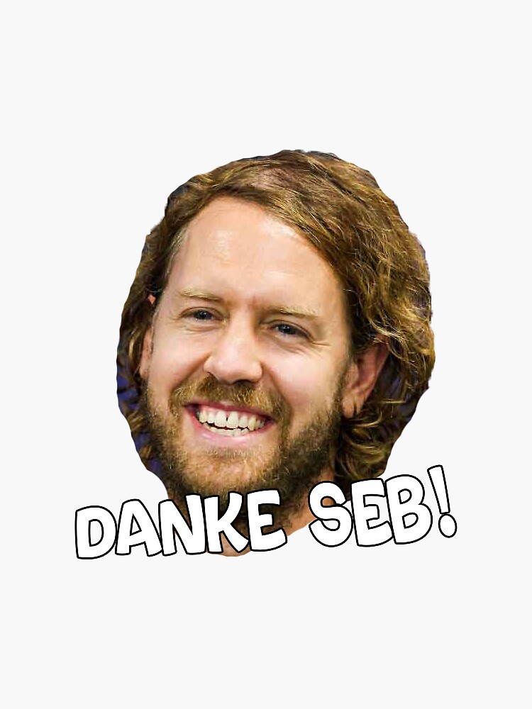 "Vettel - Danke Seb!" Sticker for Sale by rpstvs | Redbubble