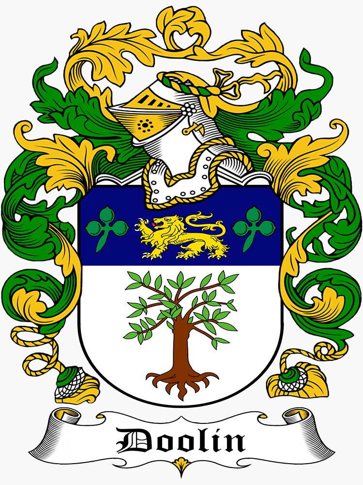 "DOOLIN FAMILY CREST" Sticker for Sale by CathalDevlin | Redbubble