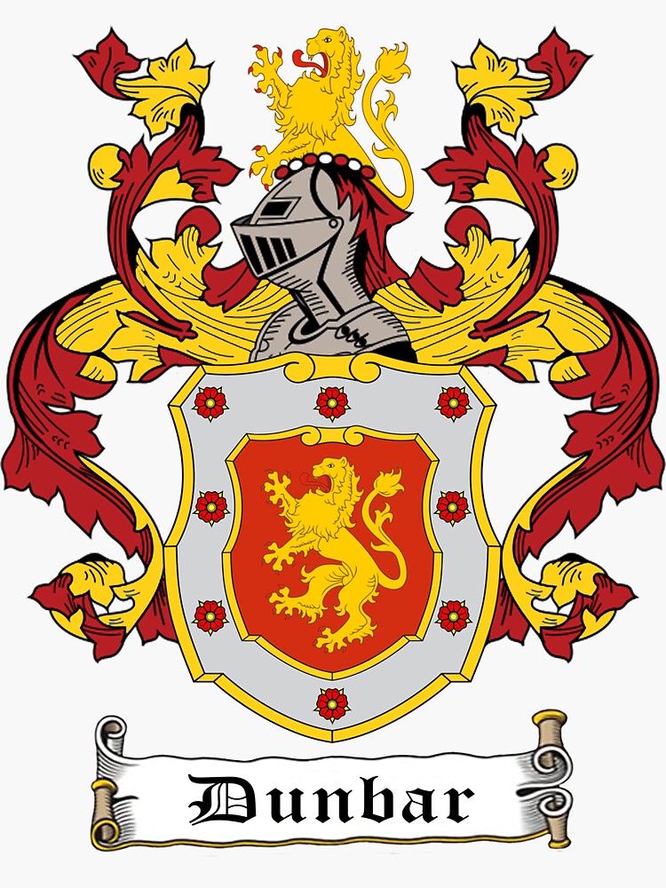 "DUNBAR FAMILY CREST" Sticker for Sale by CathalDevlin | Redbubble