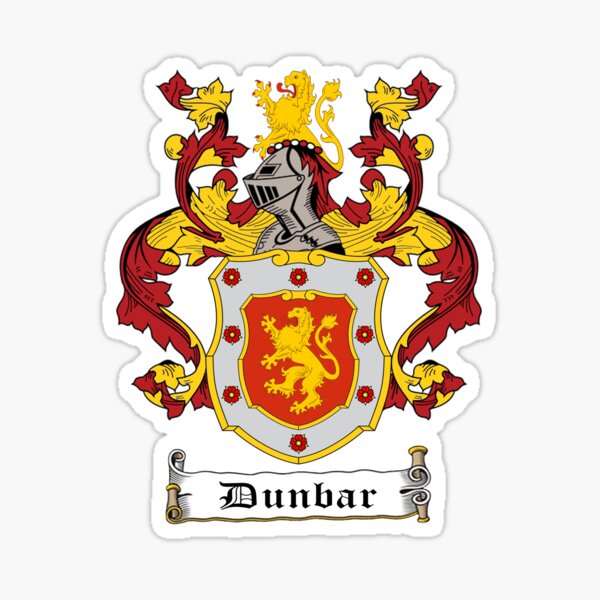 "DUNBAR FAMILY CREST" Sticker for Sale by CathalDevlin | Redbubble