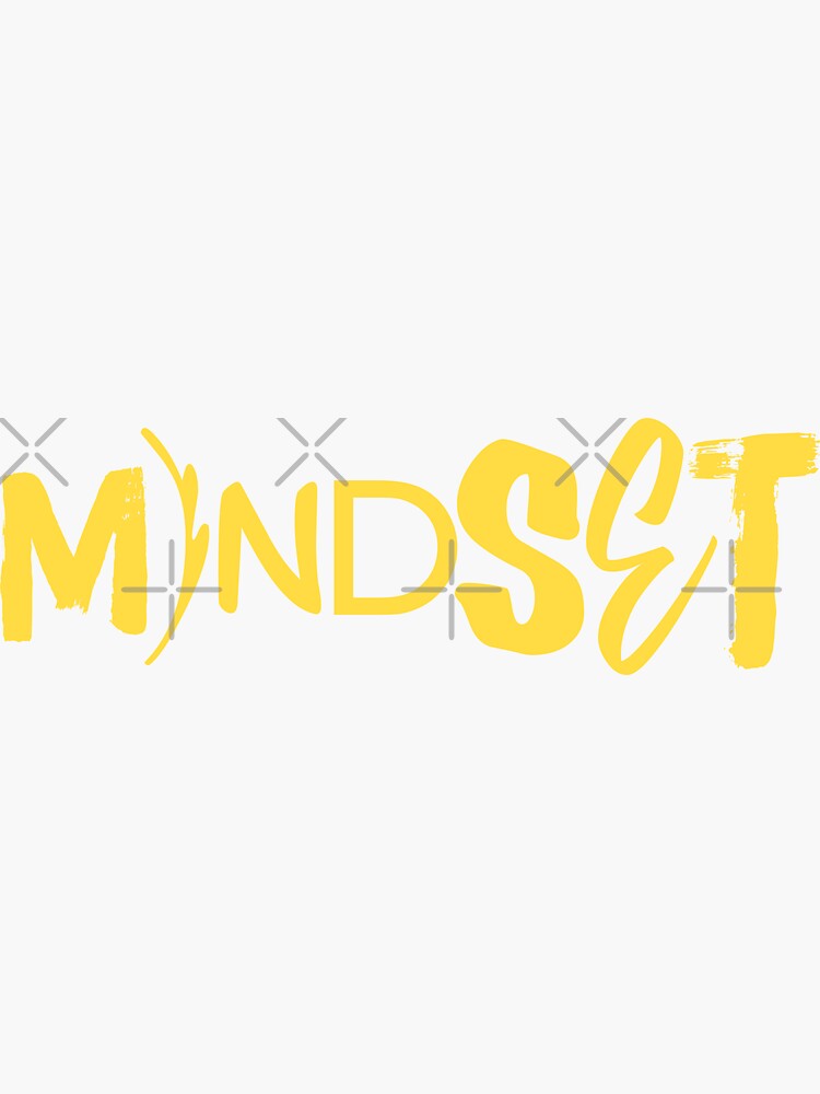"Mindset | Mindset is everything" Sticker for Sale by Giovanni-c ...