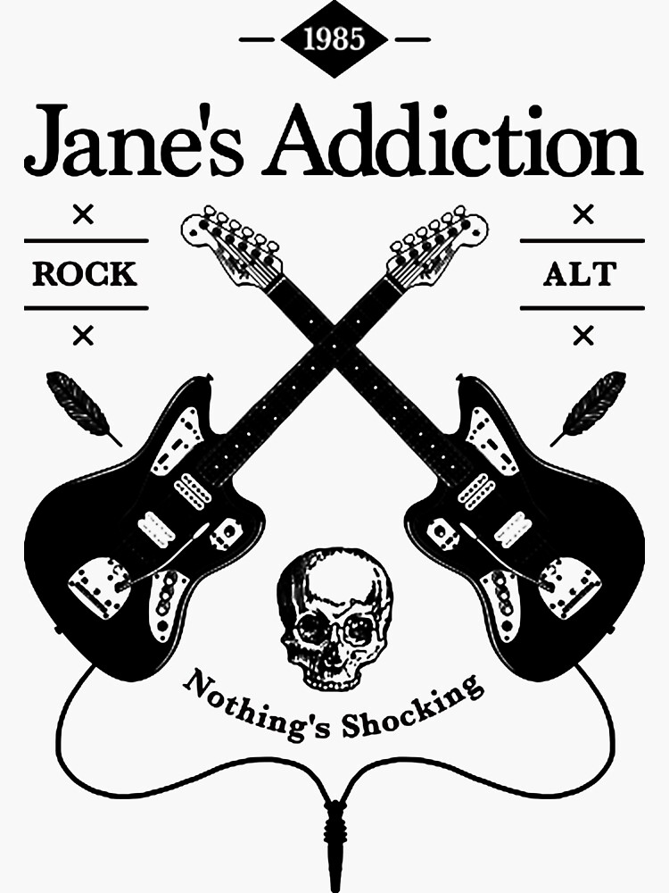 "Jane's Addiction Logo " Sticker for Sale by ruthiea8hxsara | Redbubble