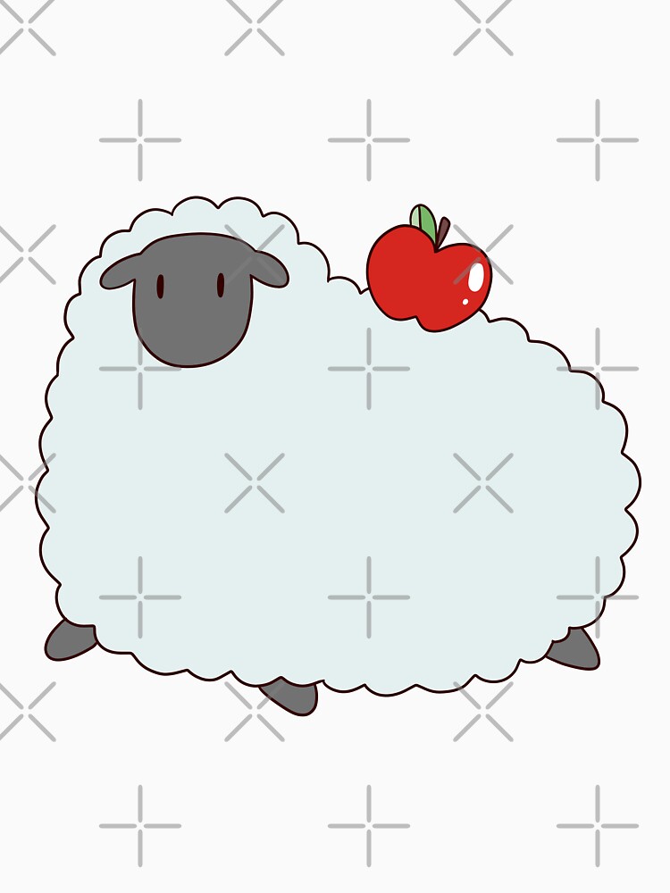"Apple Sheep" T-shirt for Sale by SaradaBoru | Redbubble | sheep t ...