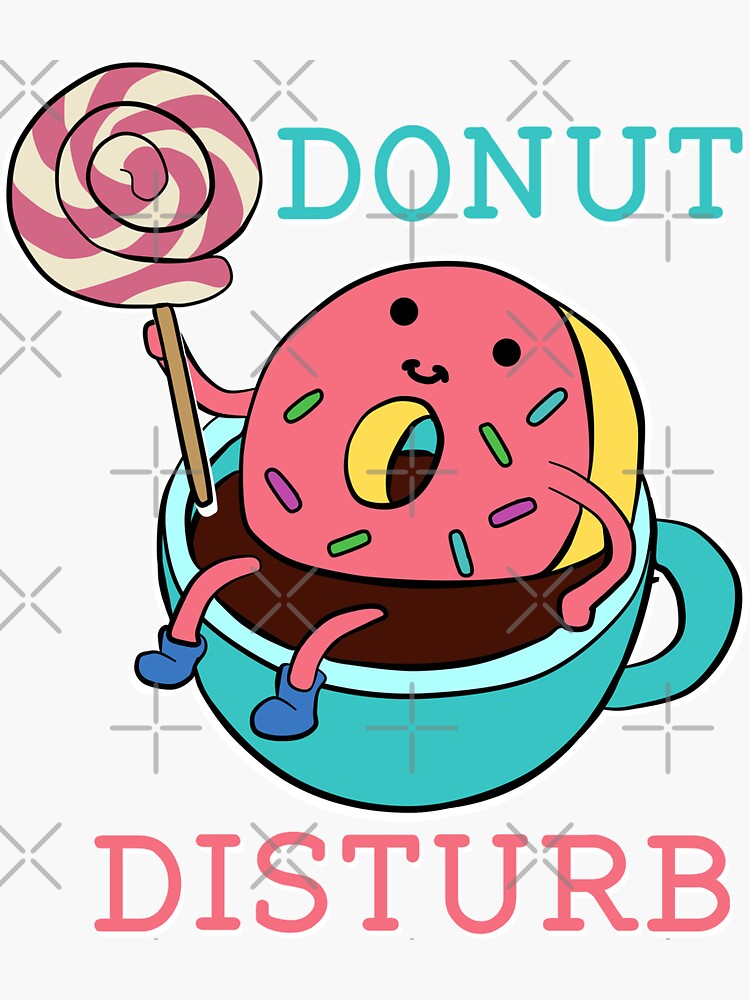 "Donut Disturb" Sticker for Sale by Infinirish | Redbubble