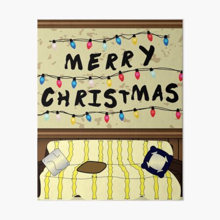 "Merry Christmas - Stranger Things" Art Board Print for Sale by Slice ...