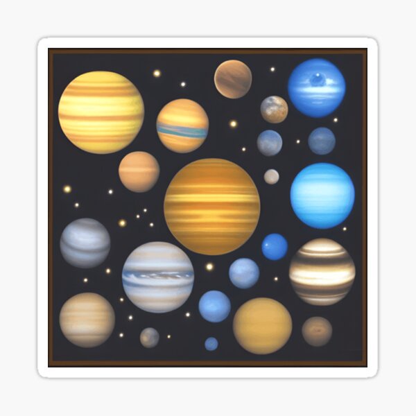 Planet Array Sticker For Sale By Mikeymouse7 Redbubble