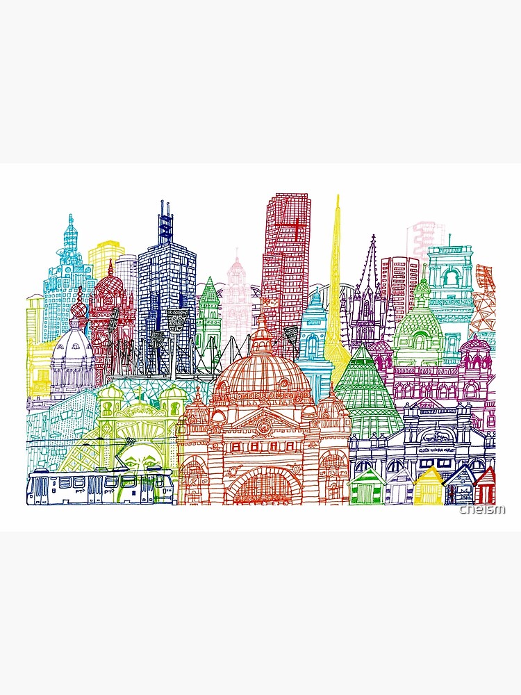 "Melbourne Towers " Poster by cheism | Redbubble