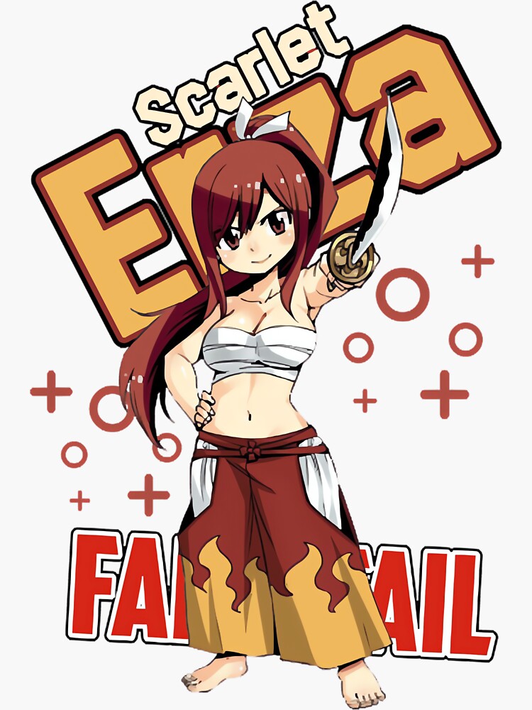 "Chibi Erza Scarlet " Sticker for Sale by wethalmouatx | Redbubble