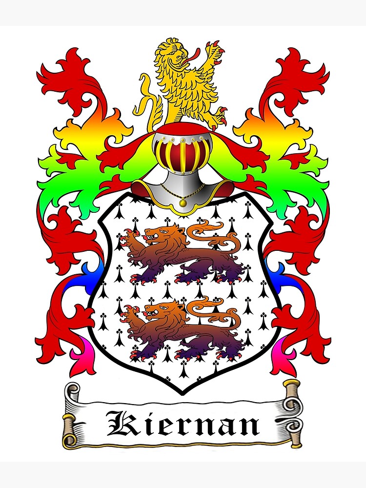 "KIERNAN FAMILY CREST" Poster for Sale by CathalDevlin | Redbubble