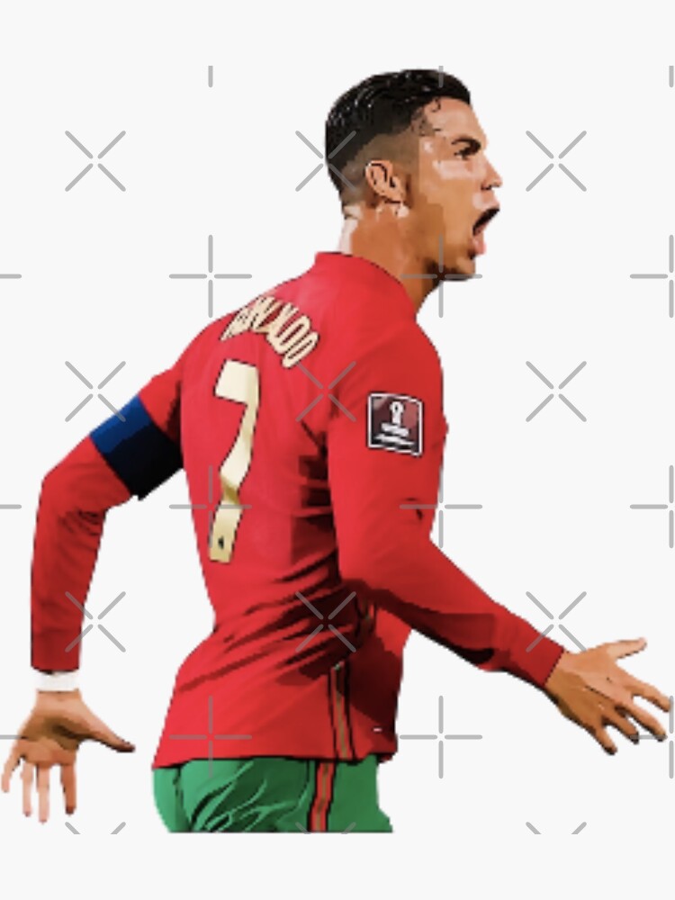 "Ronaldo Portugal World Cup Qatar " Sticker for Sale by ijdesigns ...
