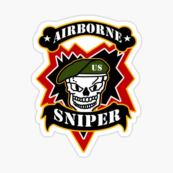 "Airborne School Sniper" Sticker for Sale by Kengkong27 | Redbubble