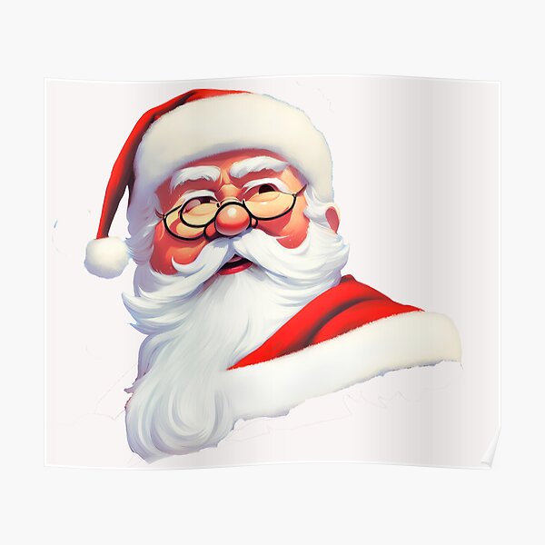 "Santa Clause Christmas" Poster for Sale by WisePanther | Redbubble