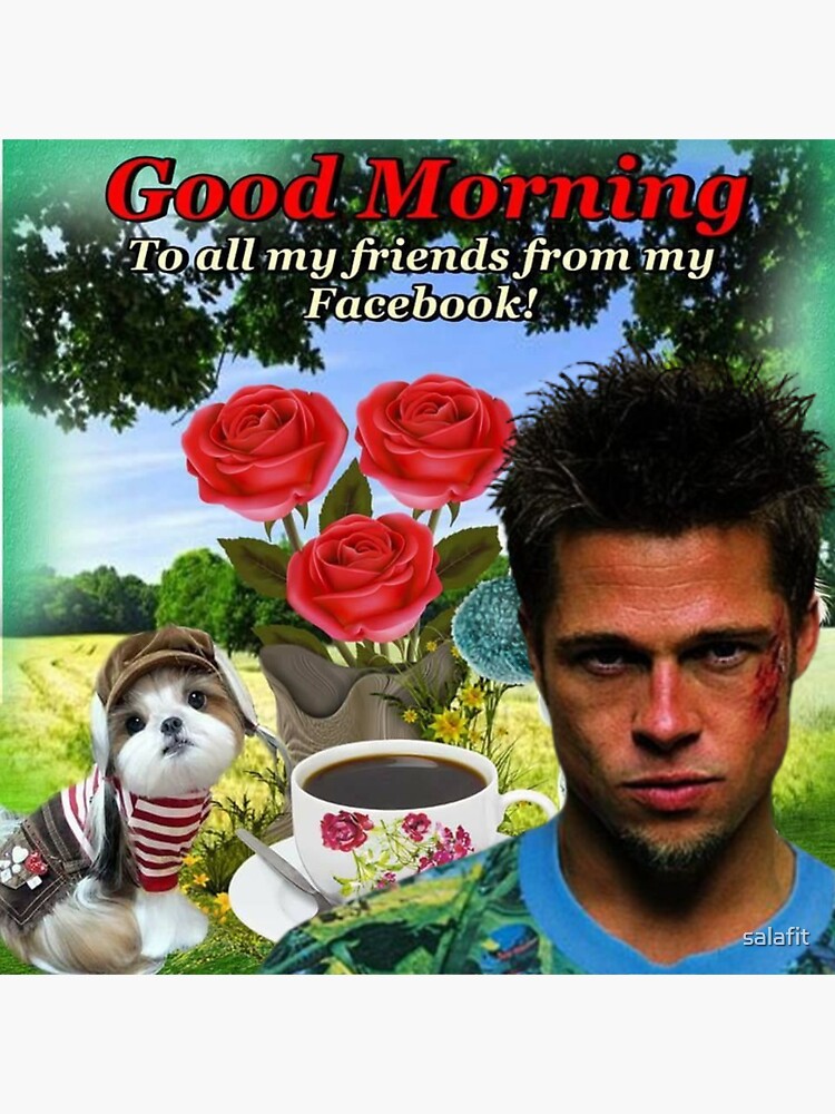 "Good morning quote meme" Sticker for Sale by salafit | Redbubble