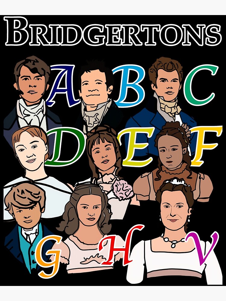"bridgertons' alphabet " Art Print for Sale by mirandarsho | Redbubble