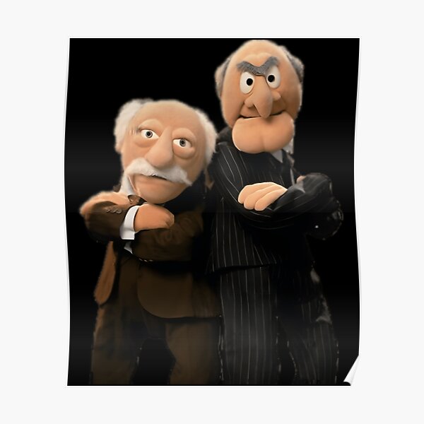 "Statler and Waldorf Essential " Poster for Sale by seeteshemooo ...