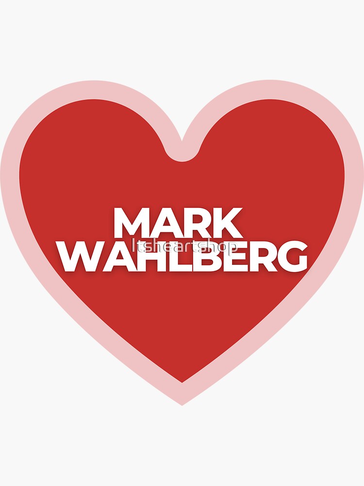 "I Heart Mark Wahlberg" Sticker for Sale by Itsheartshop | Redbubble