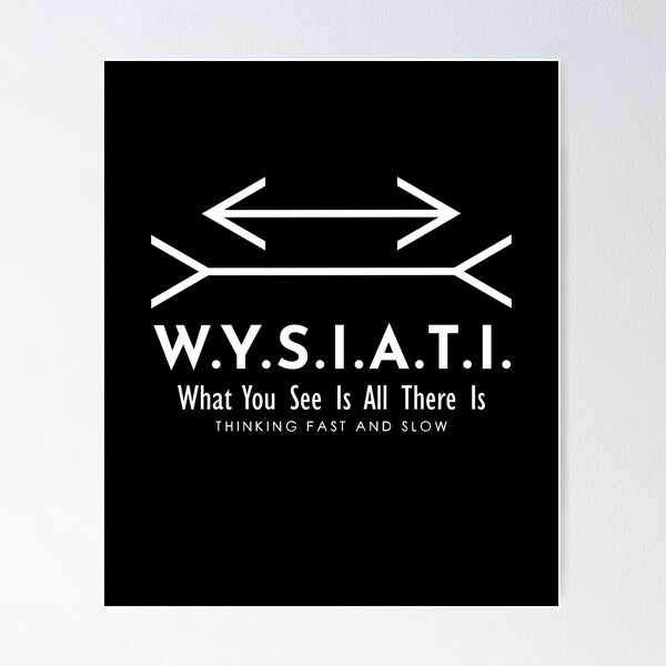 "W.Y.S.I.A.T.I. - Daniel Kahneman" Poster for Sale by TKsuited | Redbubble
