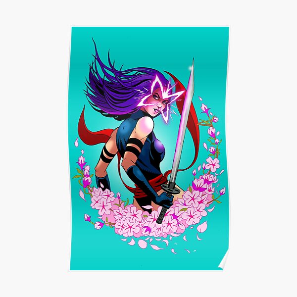 "Psylocke" Poster for Sale by mikekimart | Redbubble