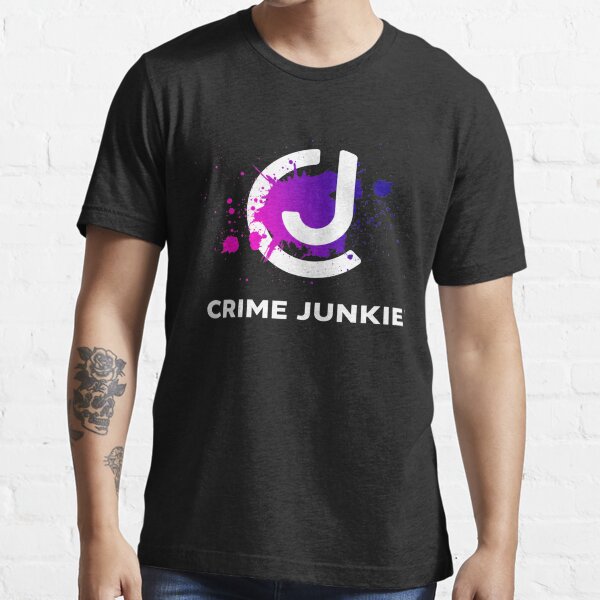 "Crime Junkie Merch Crime Junkies Logo" T-shirt for Sale by ...