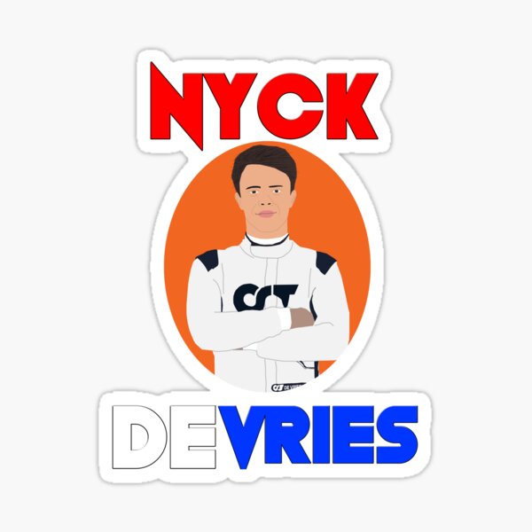 "Nyck De Vries 2023" Sticker for Sale by FlodmanF1 | Redbubble