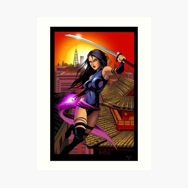 "Psylocke " Art Print by mikekimart | Redbubble