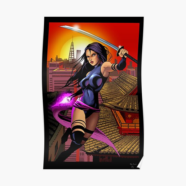 "Psylocke " Poster for Sale by mikekimart | Redbubble