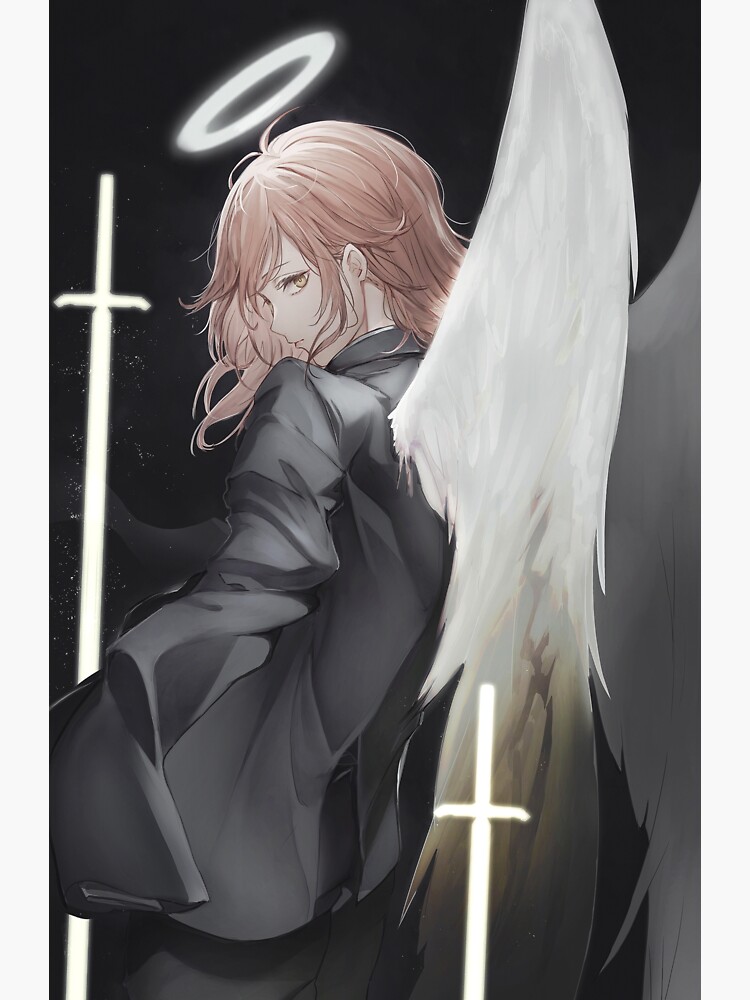 "ANGEL CHAINSAW MAN" Sticker for Sale by Gibbins | Redbubble