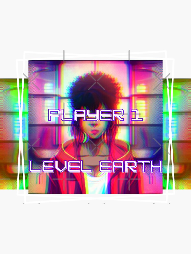 "Level earth cyberpunk gamer anime" Sticker for Sale by MuseCruise ...